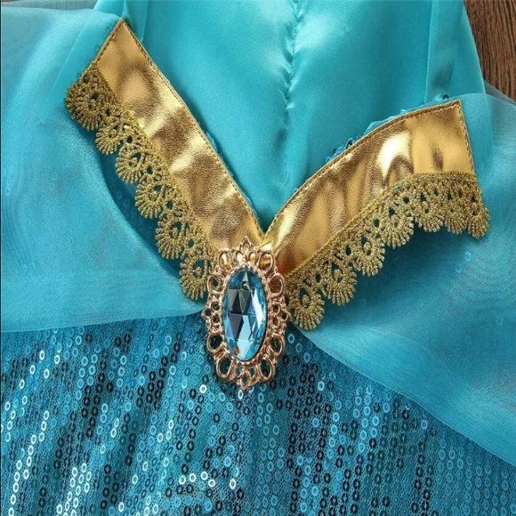 Costumes | Princess Jasmine Blue Outfit Girls Halloween Costume | Poshmark